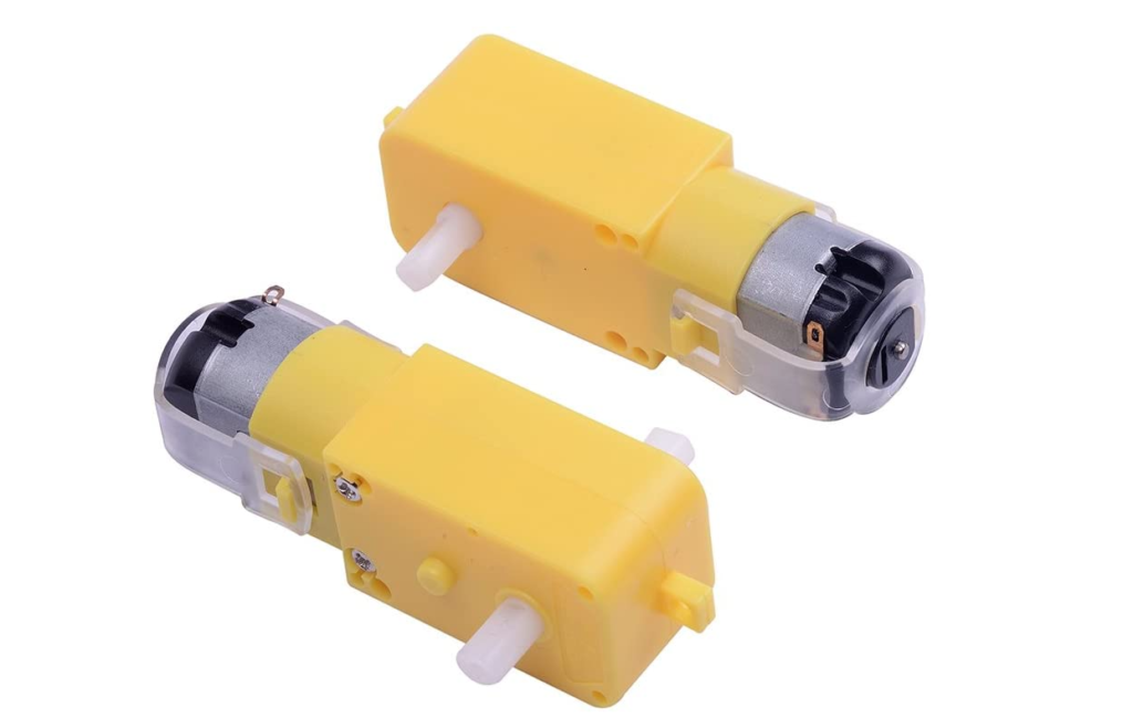 Motorreductor Amarillo Plástico DC Con Caja Reductora • RoosTech ...